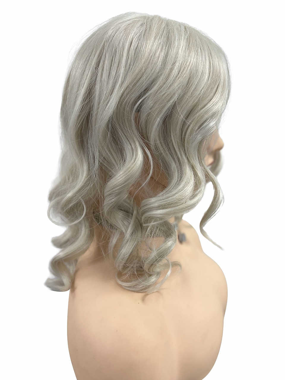 Glamvigor Hybrillia™ Blend Human Hair Platinum blonde beach wavy with ...
