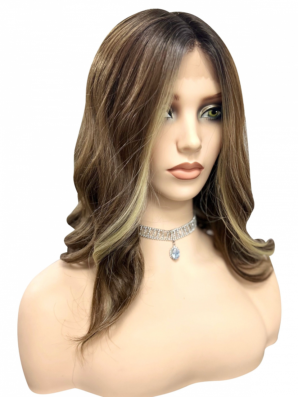 Glamvigor Hybrillia™ Blend Human Hair Medium Brown With blonde ...